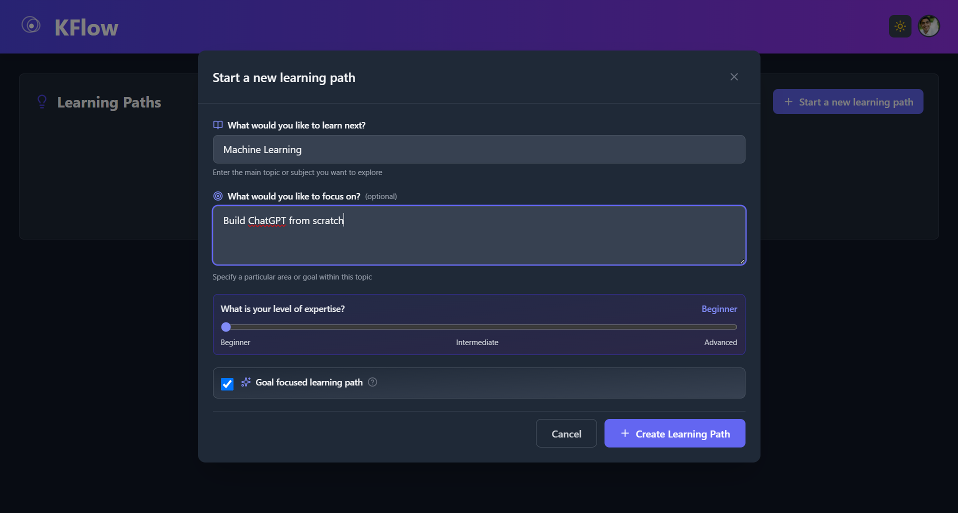 KFlow | AI Concept Graph Learning Companion