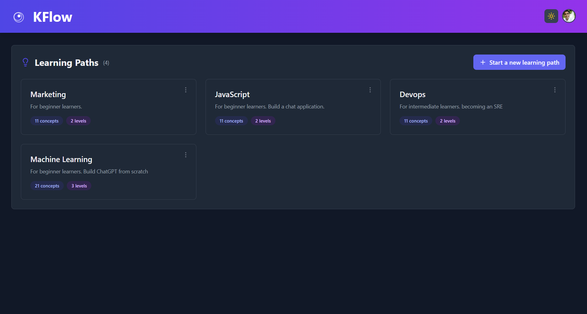 KFlow | AI Concept Graph Learning Companion